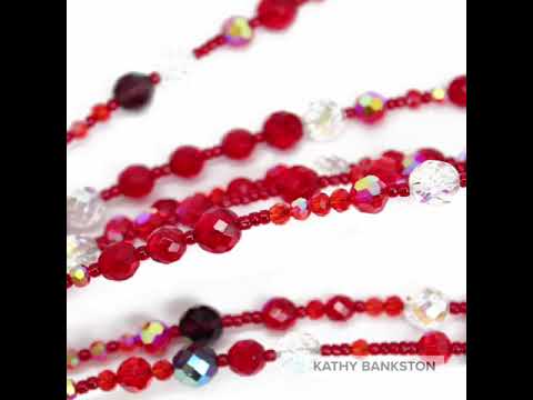 Ruby Red Crystal Bead Garden Sparkler – Kathy Bankston